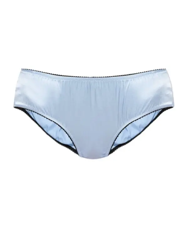 Dolce & Gabbana Dolce Gabbana Elastic Waist Satin Panties - Blue