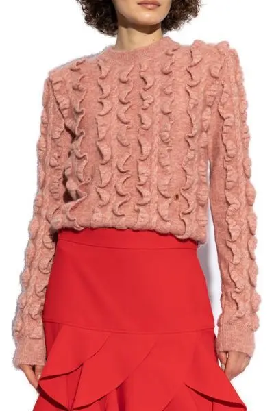 Moschino Ruffled Crewneck Jumper