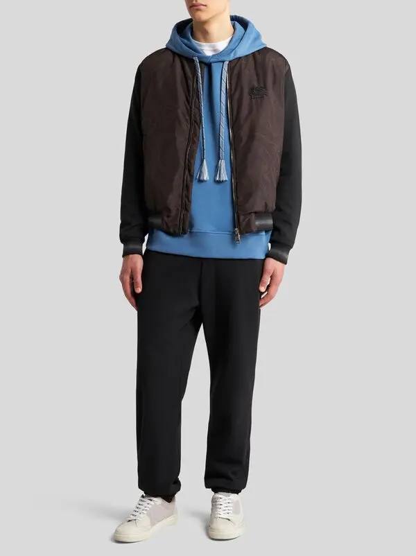 Etro Logo-embroidered Zip-up Bomber Jacket