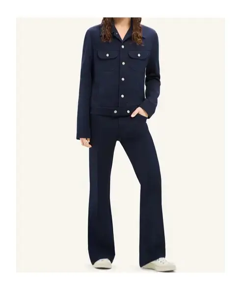 COURREGES Twill Trucker Jacket - Black