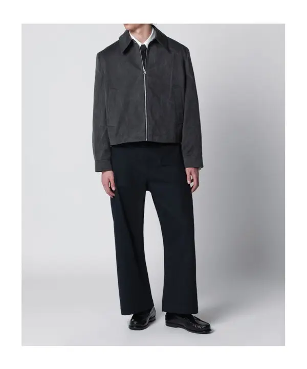 Séfr Zip-up Shirt Jacket With Buttoned Cuffs - Black