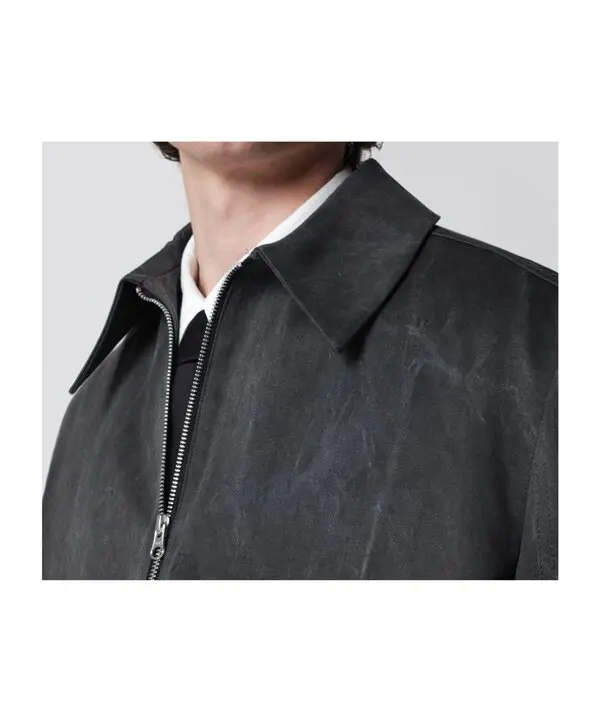 Séfr Zip-up Shirt Jacket With Buttoned Cuffs - Black