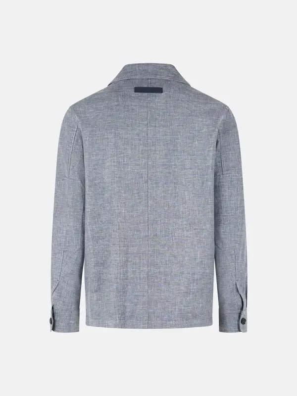 Zegna Button-up Flap-pocket Shirt - Gray