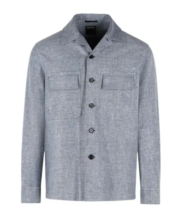 Zegna Button-up Flap-pocket Shirt