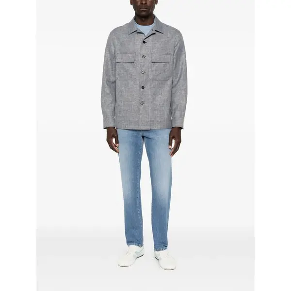 Zegna Button-up Flap-pocket Shirt