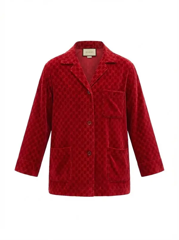 Gucci Gg Velvet Shirt