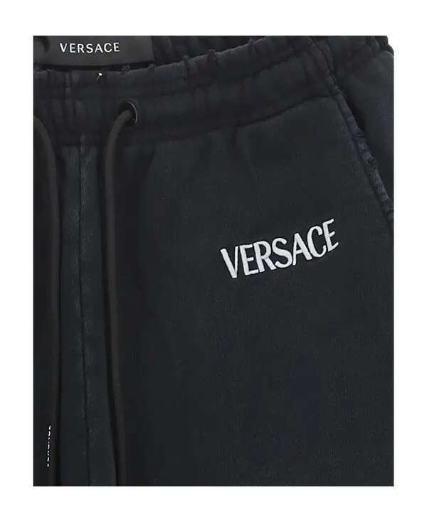 Versace Logo Printed Drawstring Sweatpants
