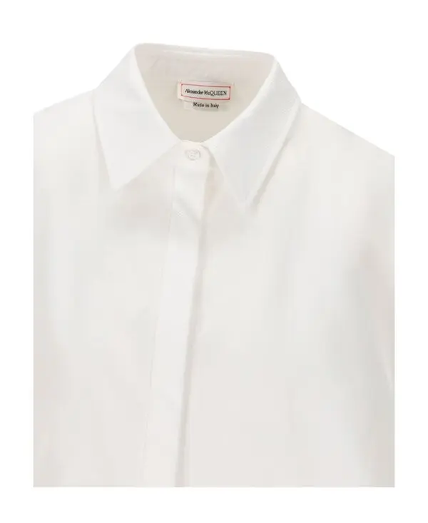 Alexander McQueen Cut-out Detailed Shirt Dress