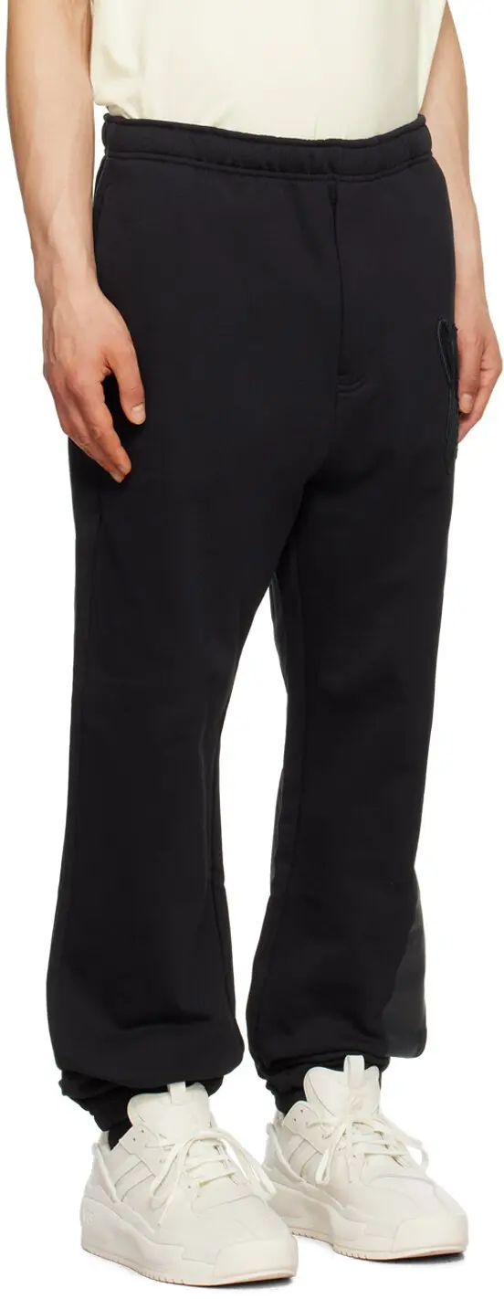 Y3 Logo Patch Elasticated-waistband Track Trousers