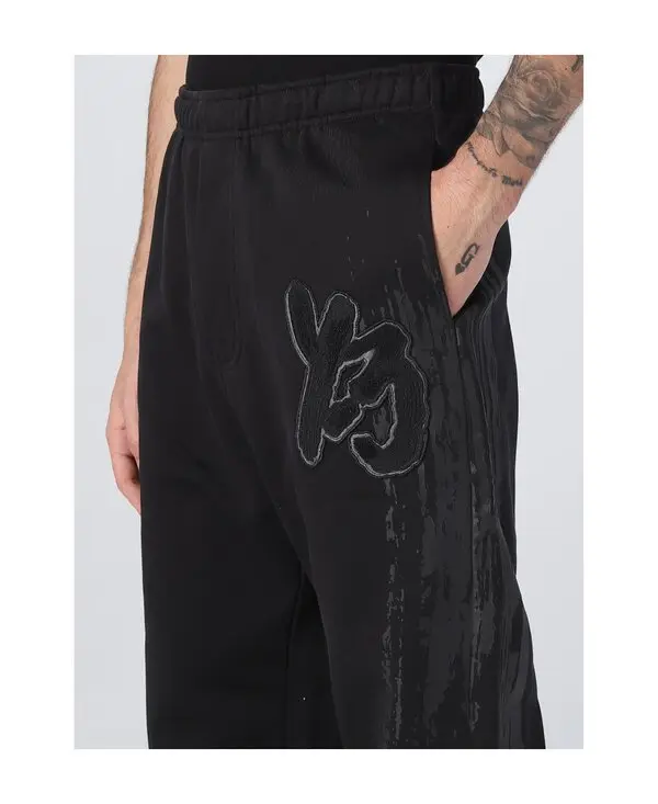 Y3 Logo Patch Elasticated-waistband Track Trousers