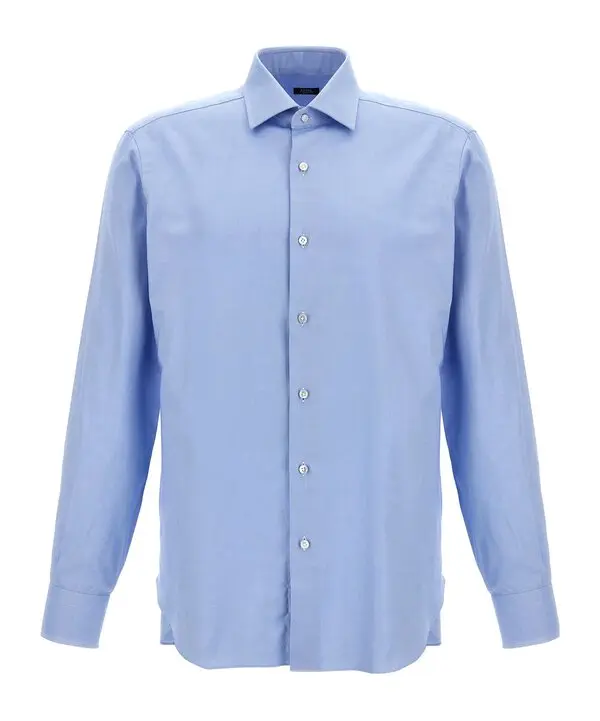 BARBA NAPOLI Classic Tailored Shirt - Blue