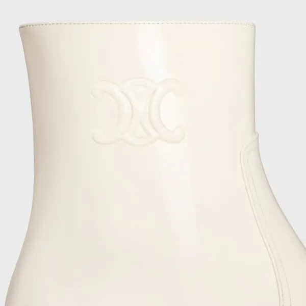Celine Les Bottes Triomphe Zipped Boot In Patent Calfskin