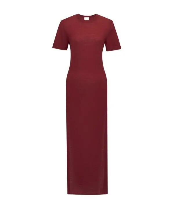 Saint Laurent Long Sleeve Crewneck Dress