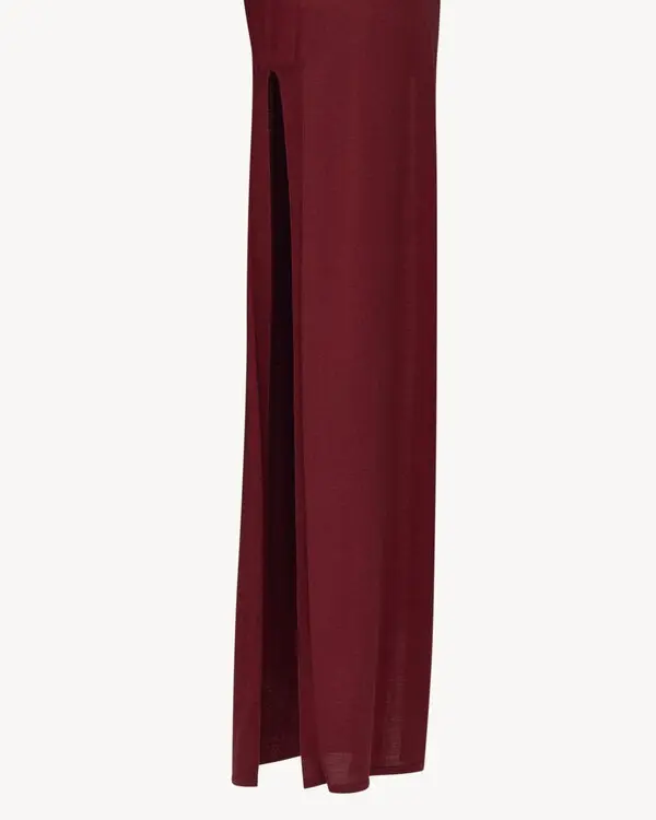 Saint Laurent Long Sleeve Crewneck Dress