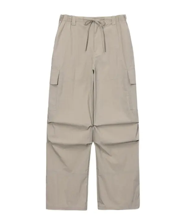 DUNST Drawstring Casual Pants - Beige