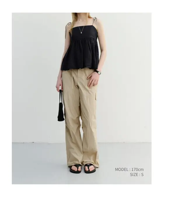 DUNST Drawstring Cargo Pants With Adjustable Cuffs
