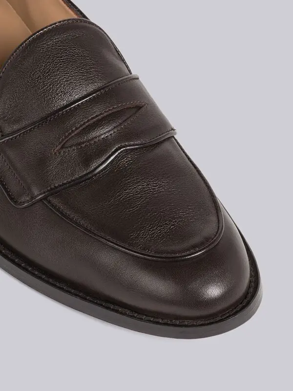 Thom Browne Grosgrain-loop Trim Loafers - Brown