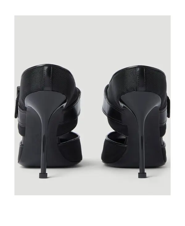 Alexander McQueen Punk Buckle Heeled Mules