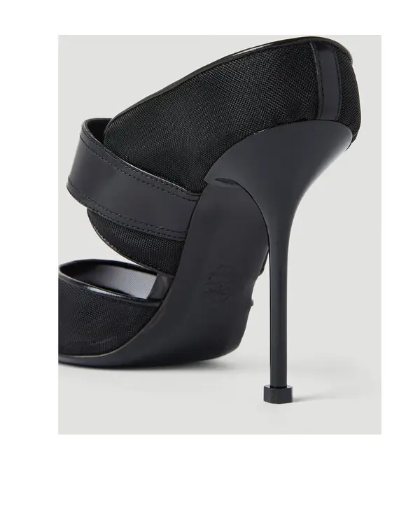 Alexander McQueen Punk Buckle Heeled Mules