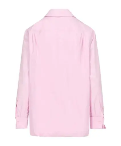 Loewe Belted Ruched Cotton Poplin Shirt