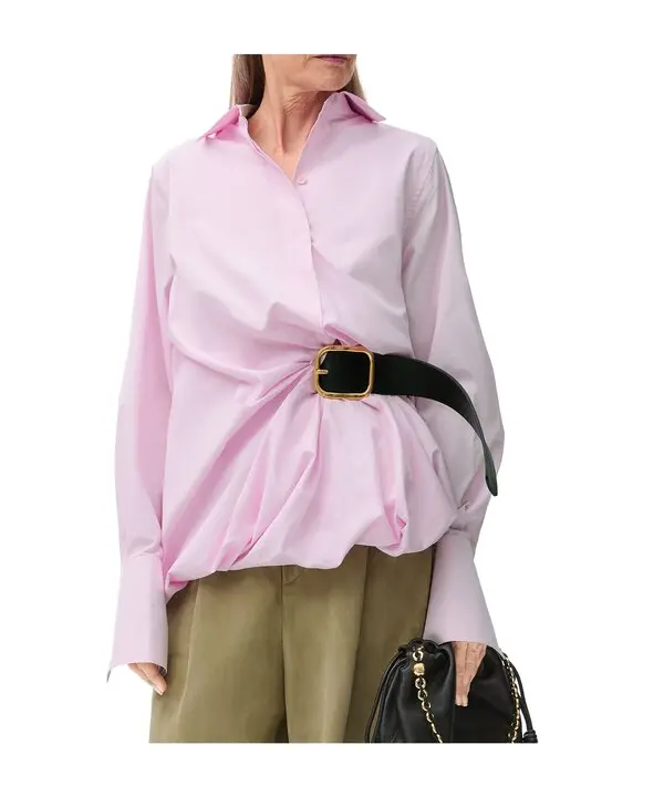 Loewe Belted Shirt With Asymmetrical Pendant