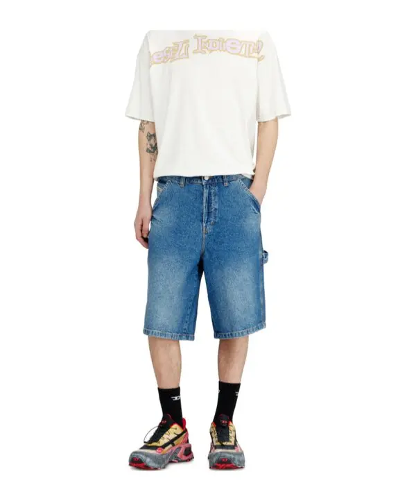 DIESEL® Utility Denim Shorts - Medium Blue
