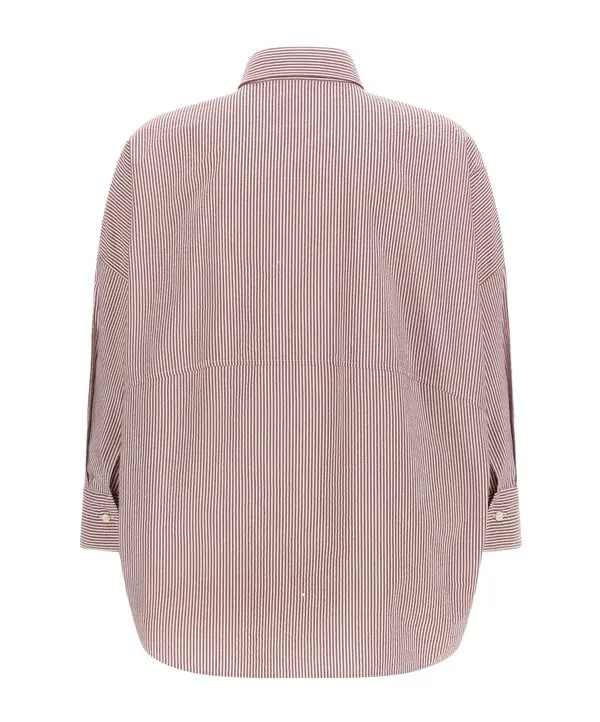 Brunello Cucinelli Striped Long Sleeve Shirt