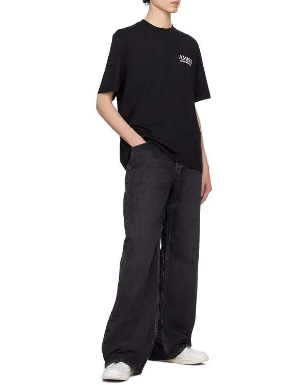 Amiri Bones Stacked Cotton T-shirt - Black