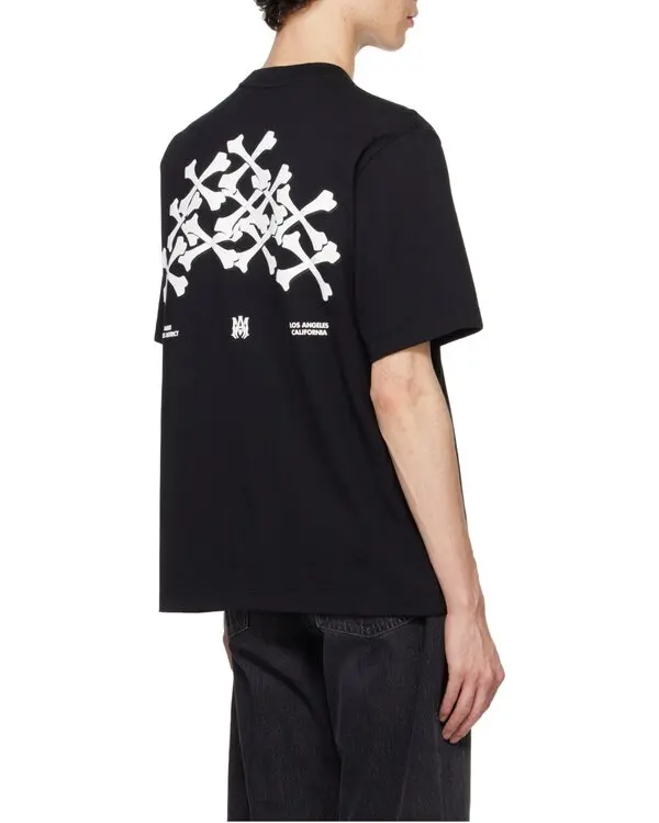 Amiri Bones Stacked Cotton T-shirt - Black