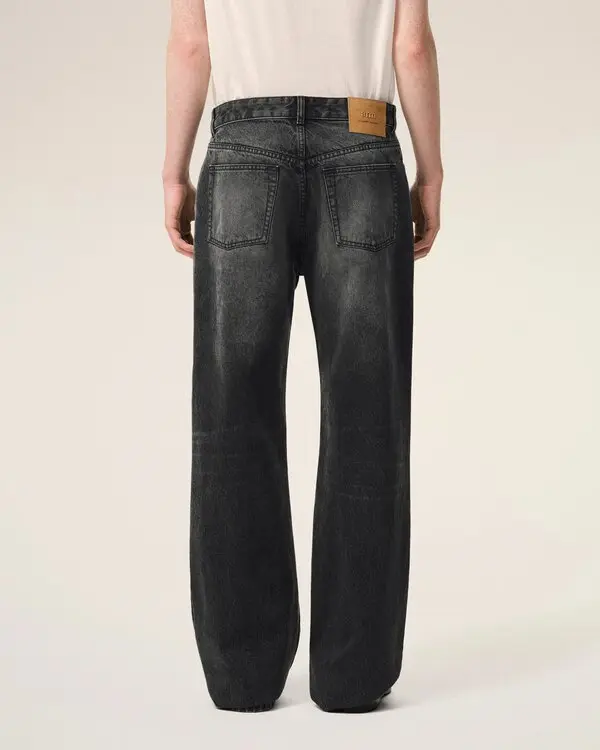 AMI Paris Large Fit Jeans - Grey
