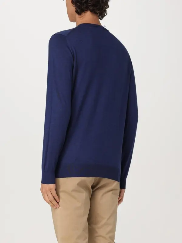 Fedeli Long-sleeved Crewneck Jumper - Black