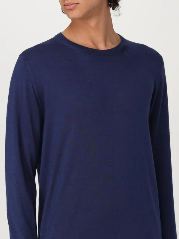 Fedeli Long-sleeved Crewneck Jumper - Black