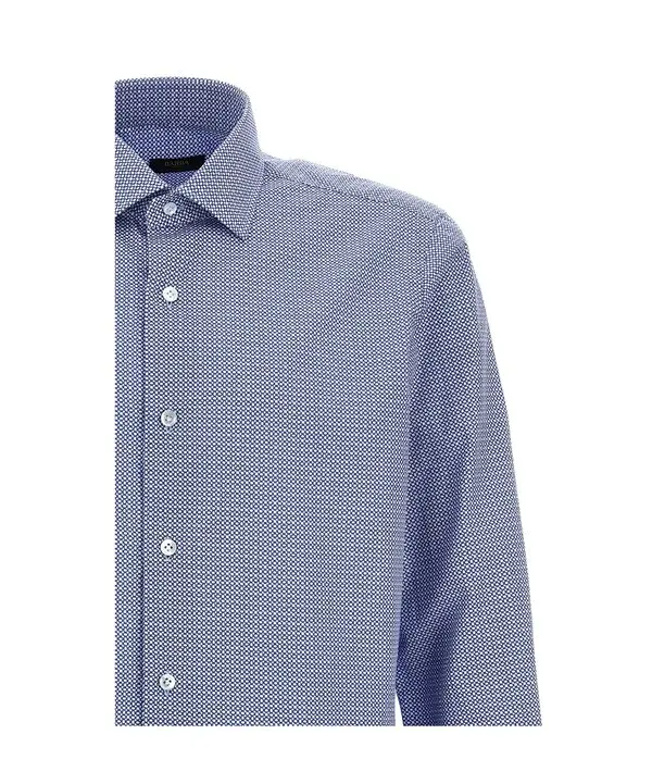 BARBA NAPOLI Culto Classic Fit Shirt - Blue