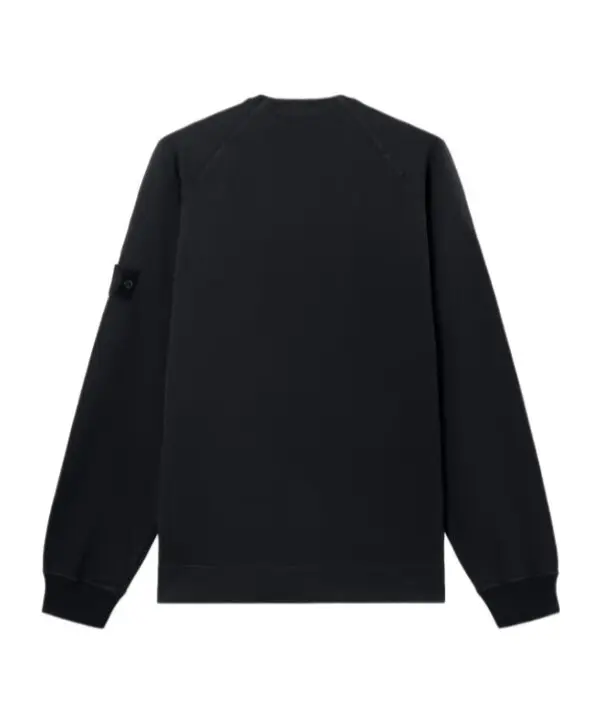 Stone Island Crewneck Sweatshirt With Ghost Badge - Black