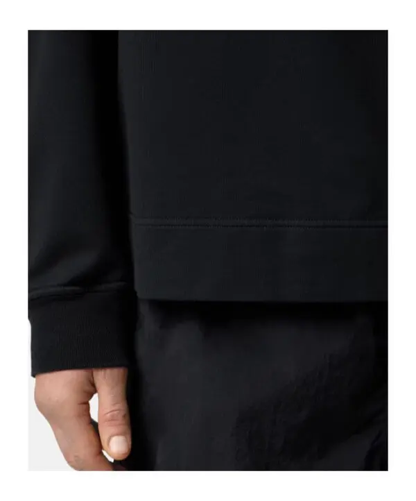 Stone Island Crewneck Sweatshirt With Ghost Badge - Black