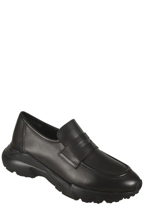TOD'S Penny Bar Sporty Loafers - Black