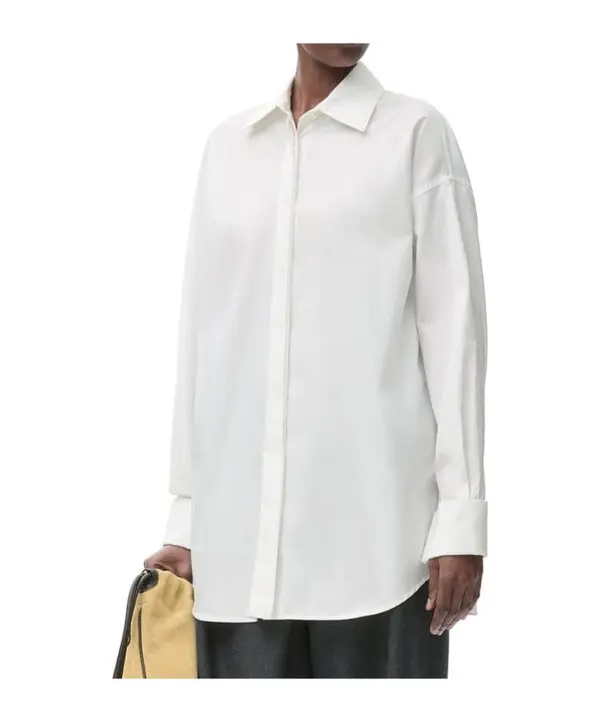 Loewe Curved Hem Buttoned Shirt