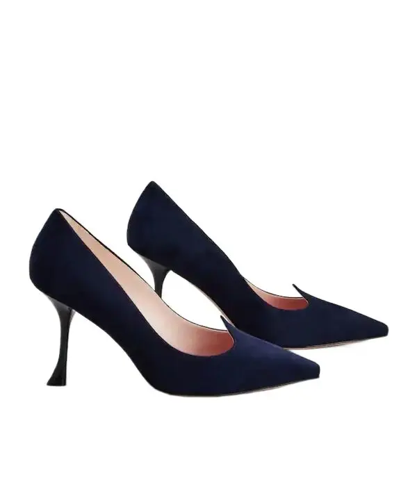 ROGER VIVIER I Love Vivier" Suede Pumps - Blue
