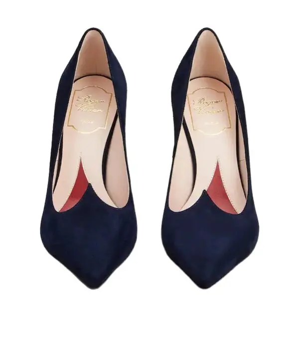 ROGER VIVIER I Love Vivier" Suede Pumps - Blue