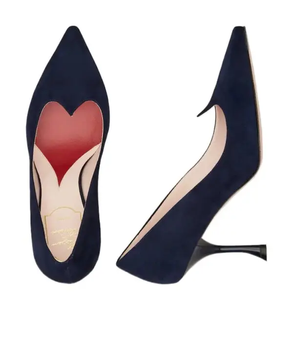 ROGER VIVIER I Love Vivier" Suede Pumps - Blue