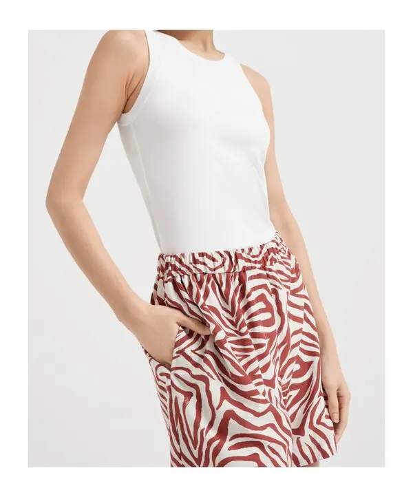 Brunello Cucinelli Printed Poplin Track Shorts