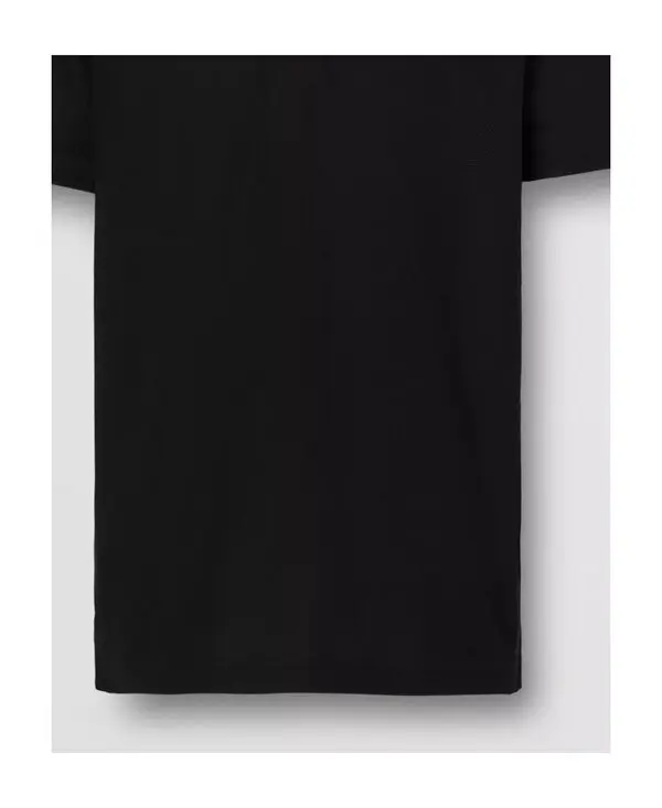 Burberry Logo Embroidered Short-sleeved Polo Shirt - Black