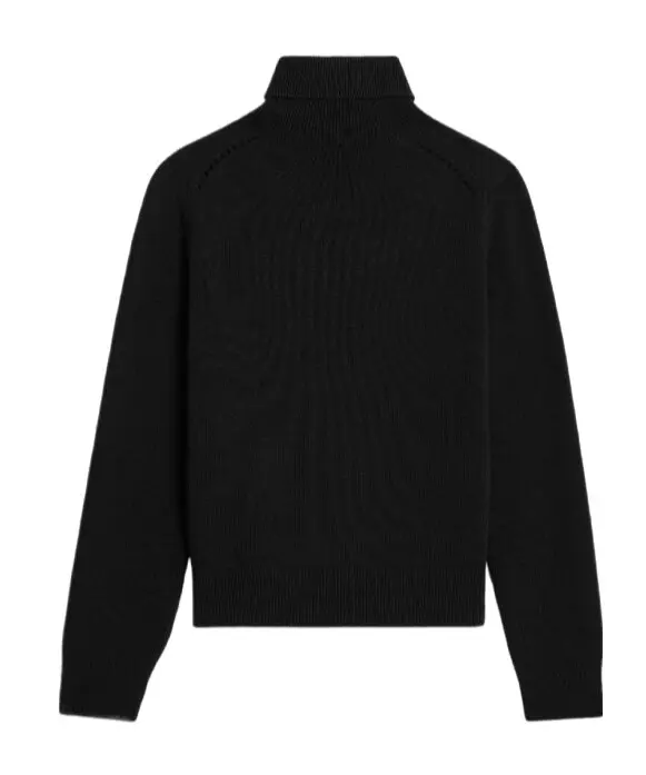 Celine Turtleneck Sweater In Scottish Cashmere - Black