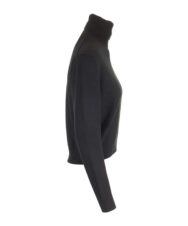 Celine Turtleneck Sweater In Scottish Cashmere - Black