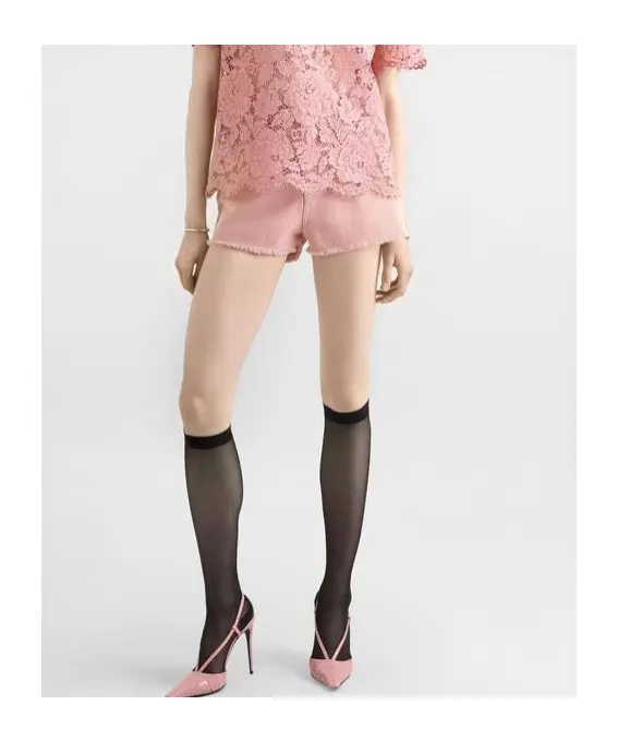 Dolce & Gabbana Frayed Hem Denim Shorts - Pink