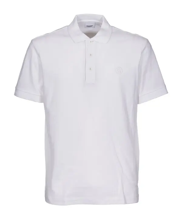 Burberry Logo Embroidered Short-sleeved Polo Shirt