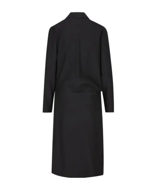 Loewe Buckle Detailed Gathered Midi Dress