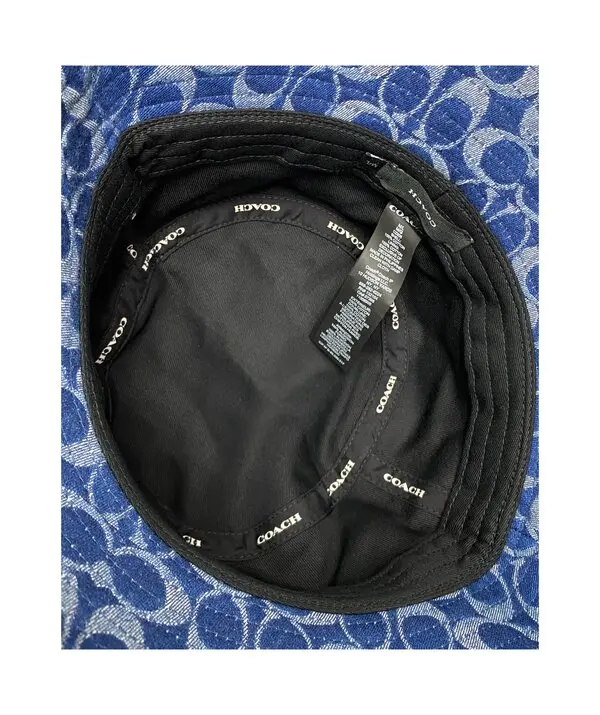COACH Signature Denim Bucket Hat - Blue