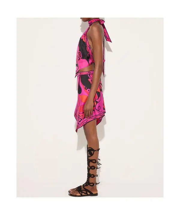 Emilio Pucci Halter Neck Printed Top - Pink