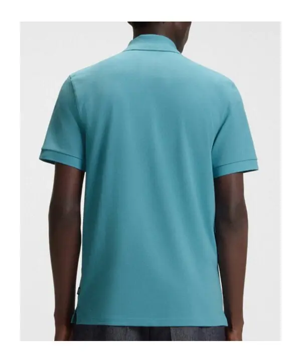 Hugo Boss Logo-embroidered Polo Shirt - Blue